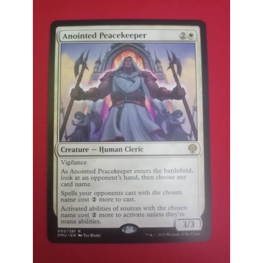 MTG Magic: The Gathering - Anointed Peacekeeper DMU | Shopee Philippines MTG Magic: The Gathering - Anointed Peacekeeper DMU | Shopee Philippines