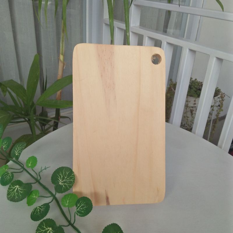 SQUARE PINE WOOD CUTTING BOARD VEGETABLE CUTTING BASE THICK 16x27 CM ...
