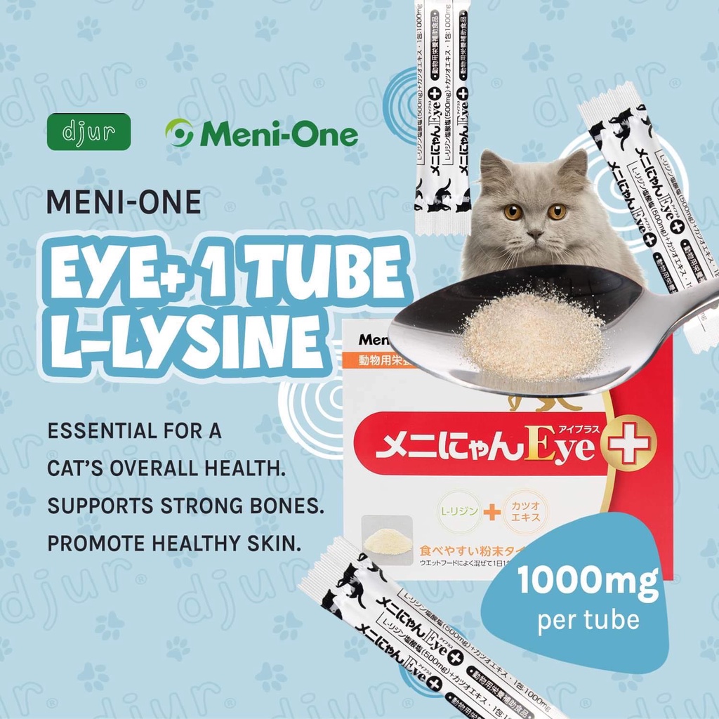 MENI-ONE Eye+ 1 Tube 1000mg L-Lysine for Cats | Shopee Philippines