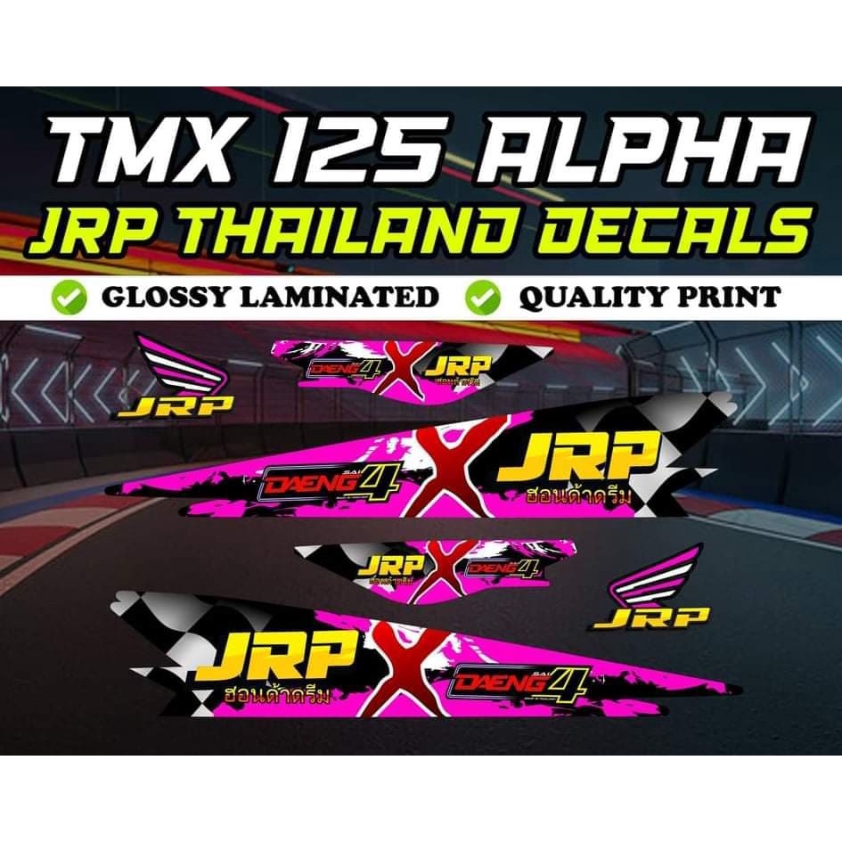 TMX 125 JRP x Daeng Decals with freebies (Pink) | Shopee Philippines