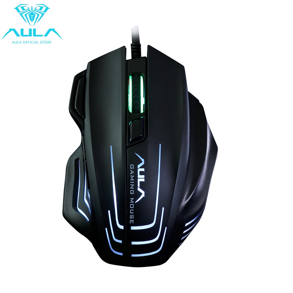 Aula S18 Marco 6DPI 7 Buttons Breath Light Gaming Mouse For PC Laptop ...