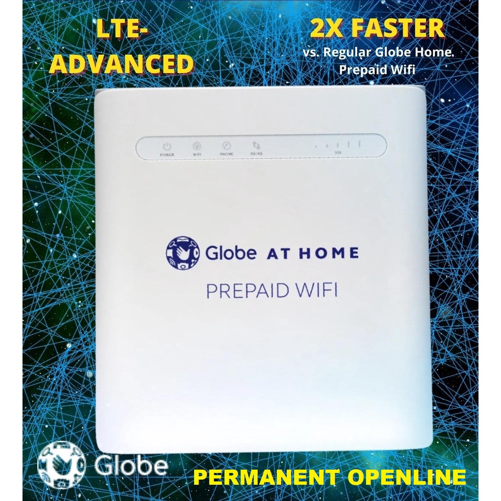 Globe at Home CAT7 LTE-Advanced Prepaid WiFi (OPENLINE ZTE MF286RA ...
