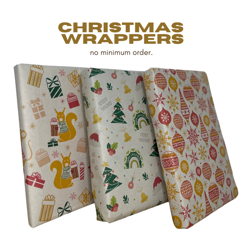 Christmas Wrappers Aesthetic 12x18in | Shopee Philippines