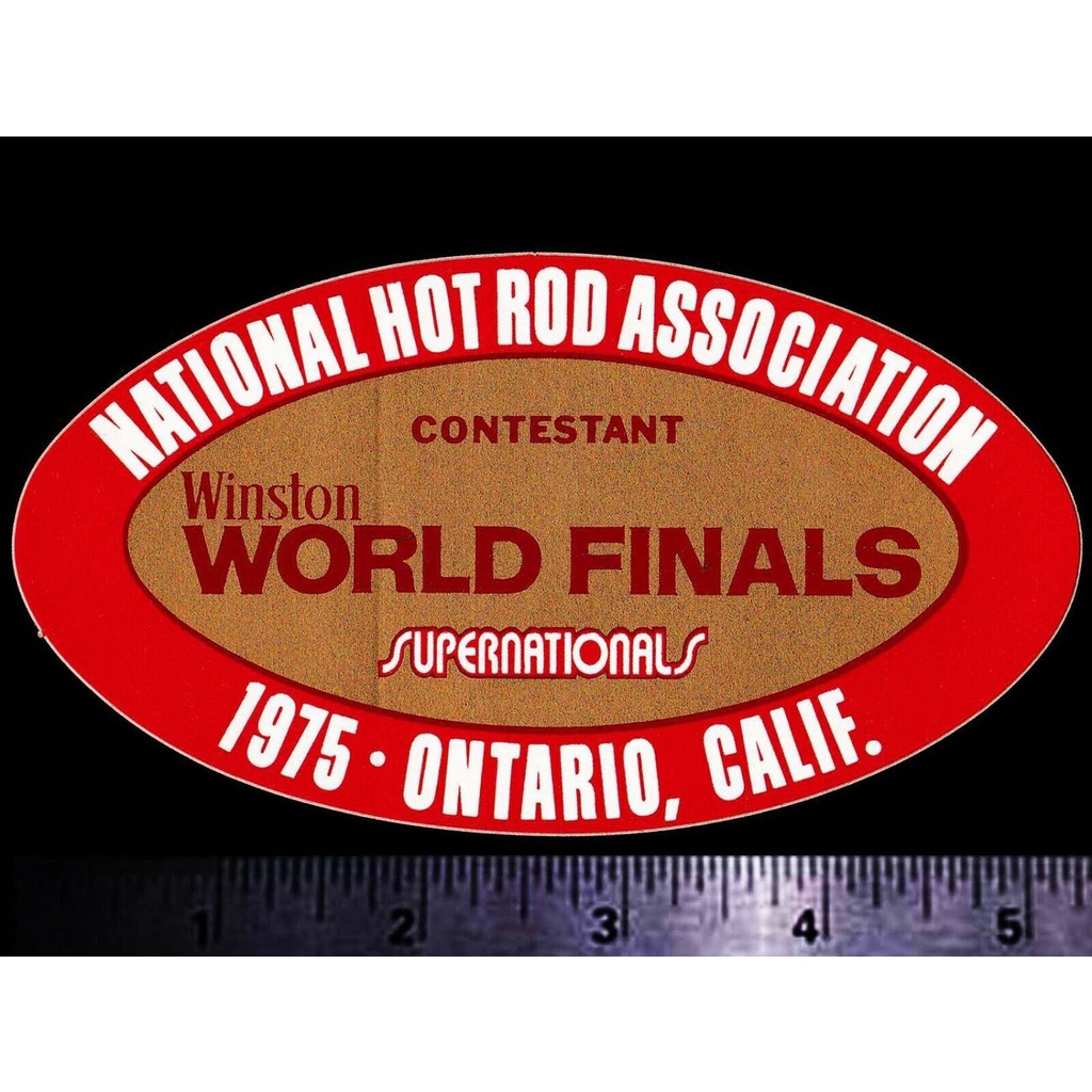 x2 NHRA Winston World Finals Ontario Calif. 1975 Orig. Vintage Racing ...