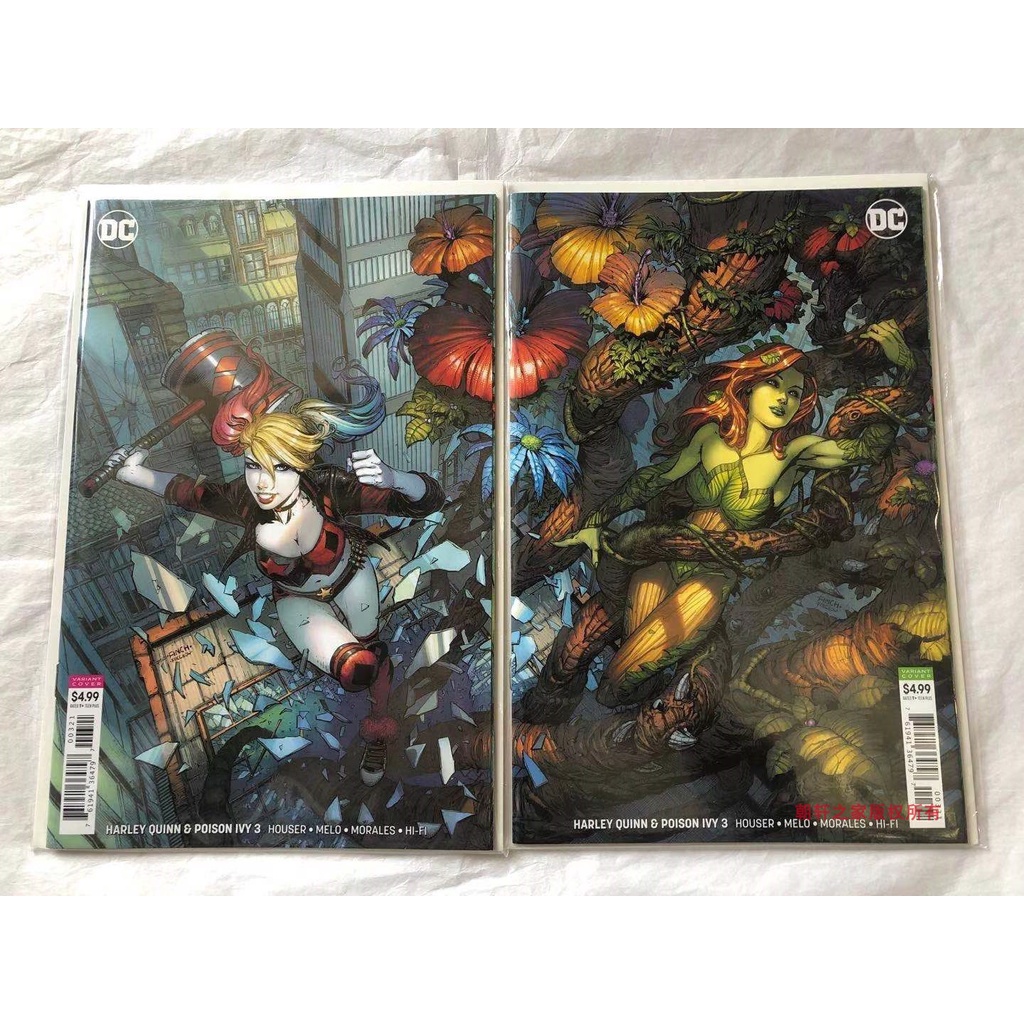 ♠♚American Comic Journal DC Harley Quinn and Poison Ivy #3 David Finch ...