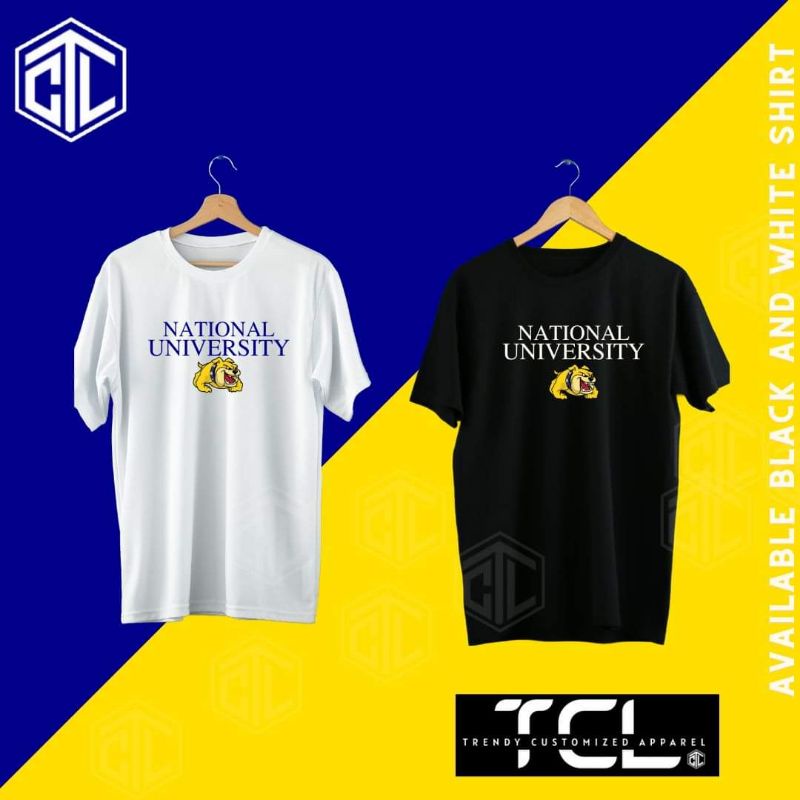NATIONAL UNIVERSITY SHIRT NU Bulldogs Many Designs Campus shirt UAAP ...