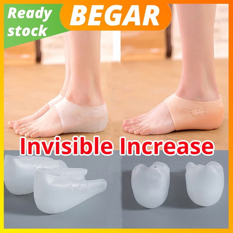 6 cm 1 Pair Height Increase Insole Invisible Silicone Height Increase ...