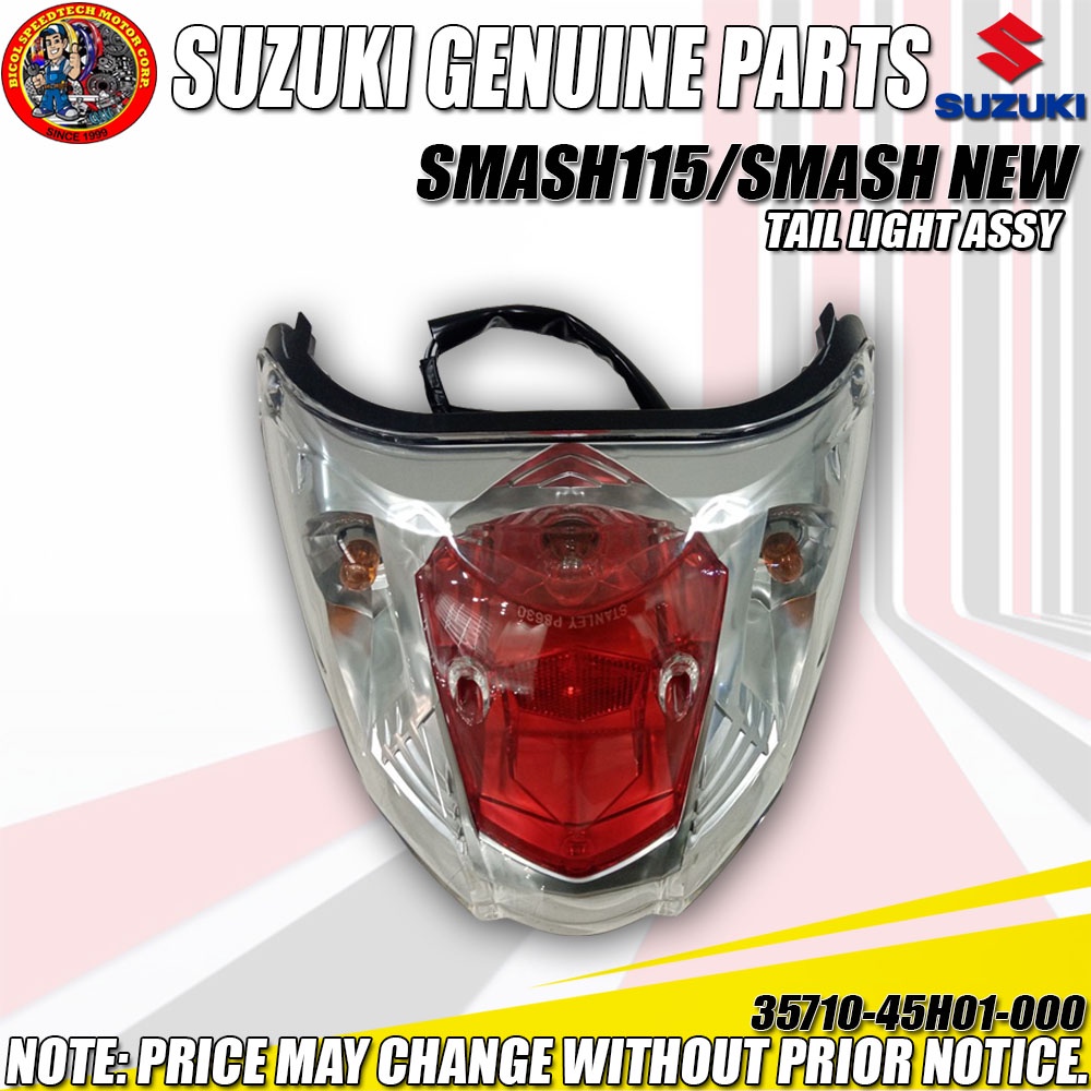 SMASH 115/SMASH NEW TAIL LIGHT ASSY (SGP) (Genuine: 35710-45H01-000 ...