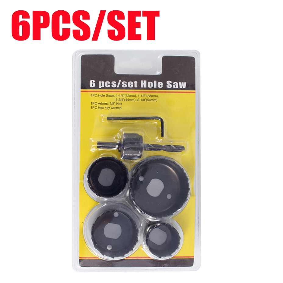 16pcs wood hole saw set drill bit carbon steel 19-127mm hole cutter set ...