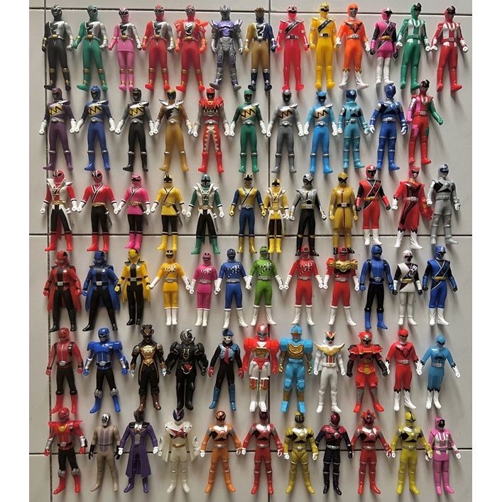 (1) New Stock Power Ranger Super sentai sofubi Candy toys 4.7 , 5.2 ...