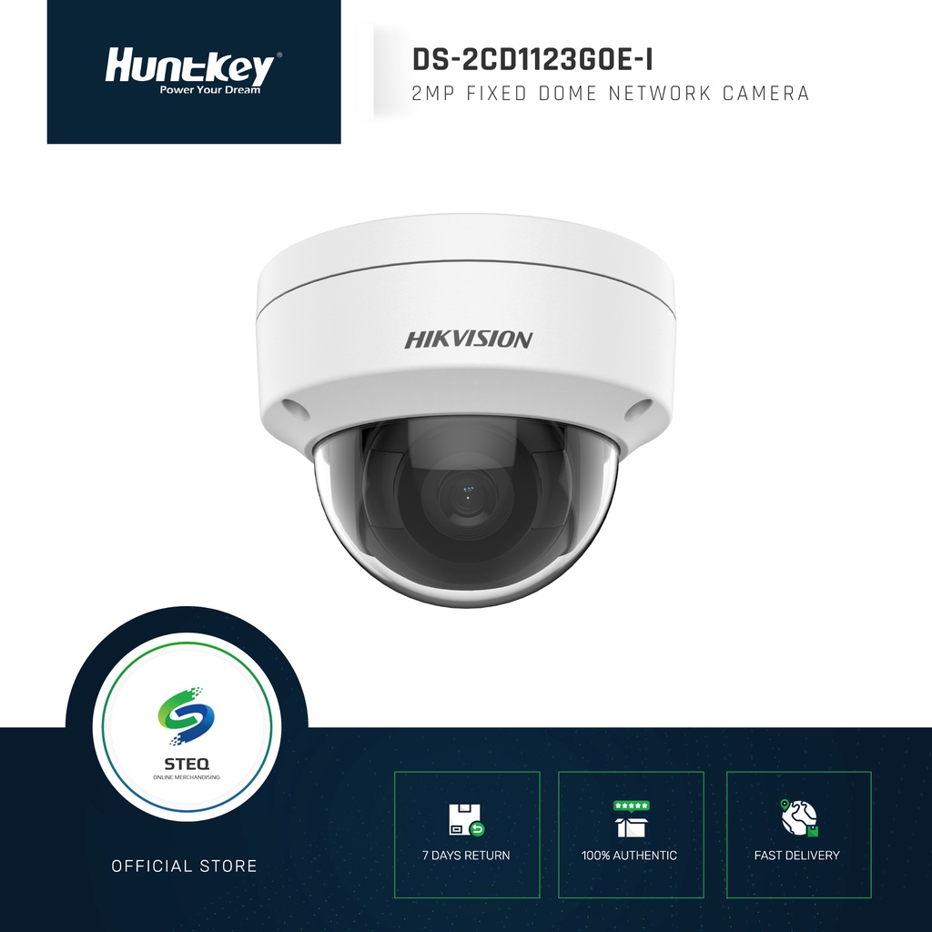 STEQ HIKVISION DS-2CD1123G0E-I 2 MP Fixed Dome Network Camera | Shopee Philippines