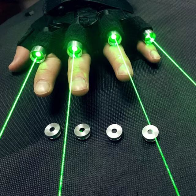 Green Laser Dance Performance Gloves Luminous LED Bar Nightclub KTV ...