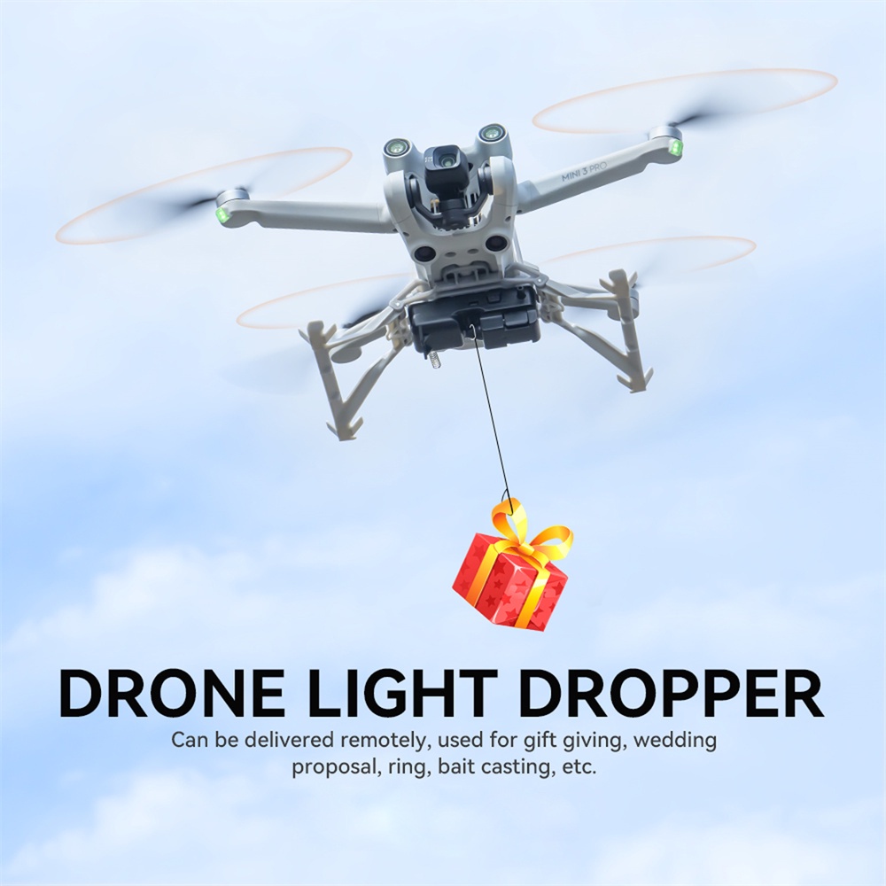 Drone Airdrop For DJI Mini 3 Pro Landing Gear Wedding Proposal Delivery Dispenser Thrower Rescue ...