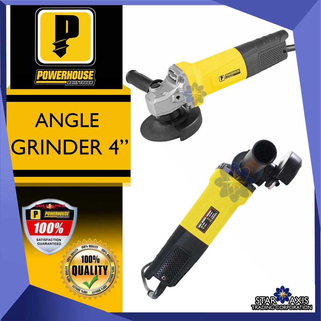 POWERHOUSE ANGLE GRINDER TORQUE FORCE MOTOR 700W 4" PHM-AG700 | Shopee ...