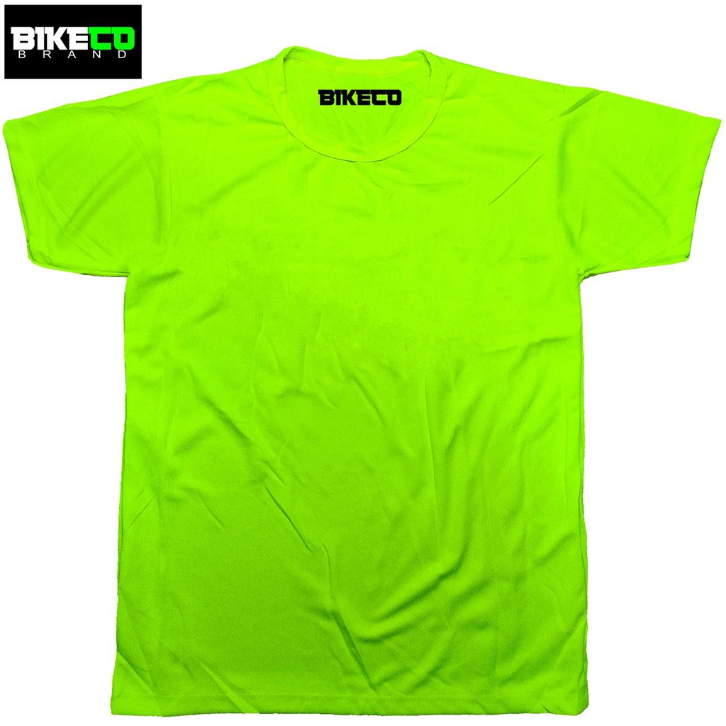 Bikeco Premium Shirt | Plain Neon Green Dri-fit Shirt (UNISEX) | Shopee ...
