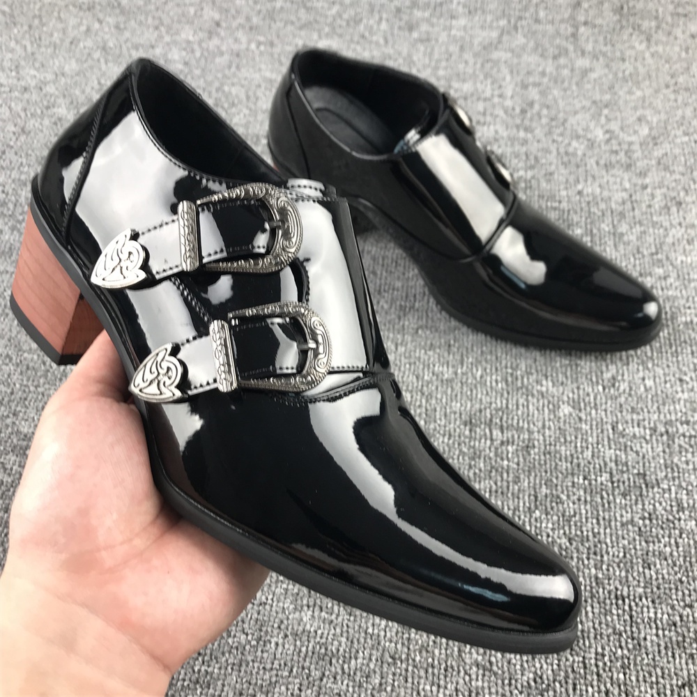 Dress Shoes Waterproof Cowhide Groom Leather Office Breathable Business ...