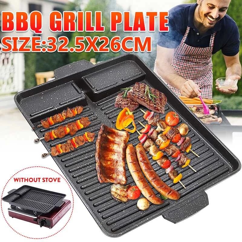 Korean Samgyupsal Rectangular Barbeque Grill Pan | Shopee Philippines