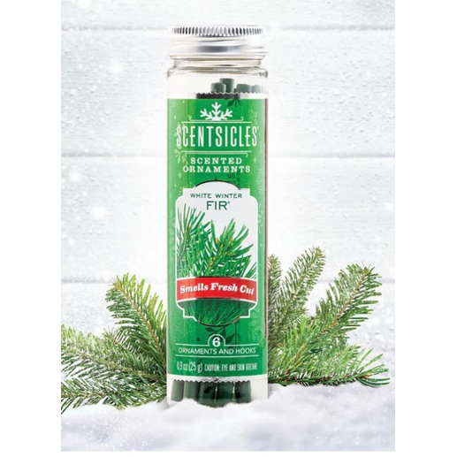 Scentsicles Scented Ornaments Christmas Time Spruce WHITE WINTER FIR (0 ...