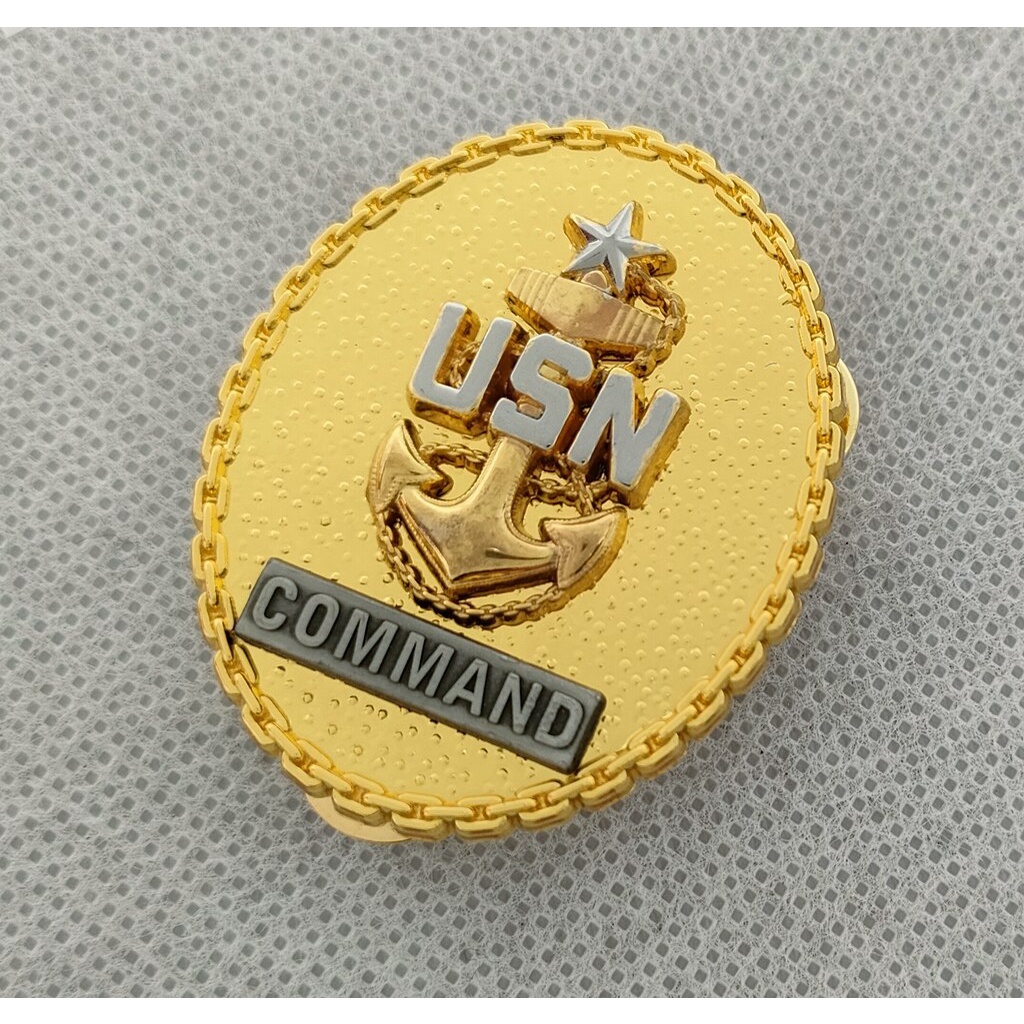 U.S. NAVY USN E8 CHIEF PETTY OFFICER of the Command Pin Badge INSIGNIA ...