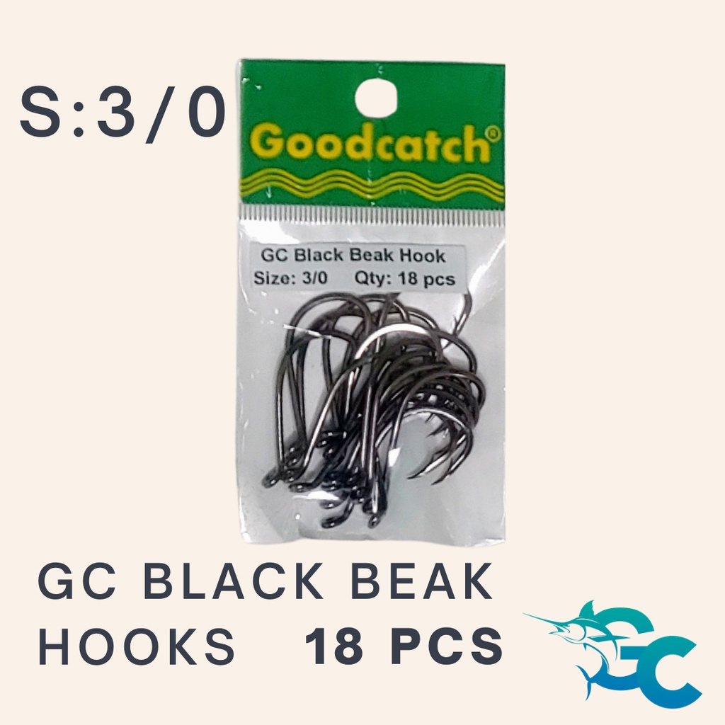 GC H11201 Octopus Beak Hook Black Beak Hooks GoodCatch Fishing Hook ...