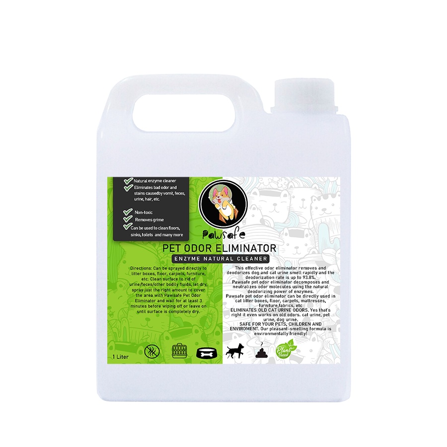 Pawsafe Enzyme Pet Odor Eliminator, disinfectant and cleaner Spray ...