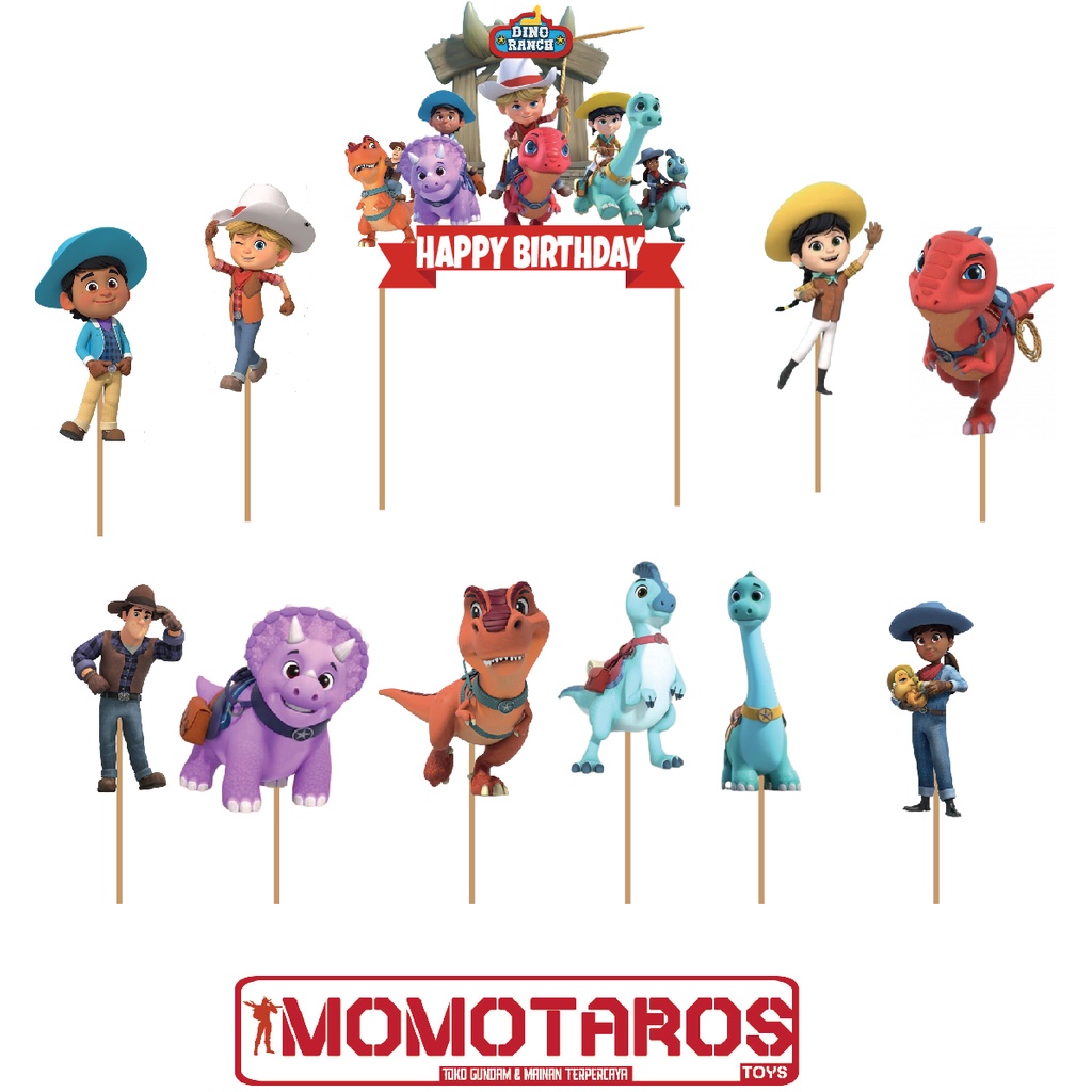 Dino Ranch cake Topper set | Shopee Philippines