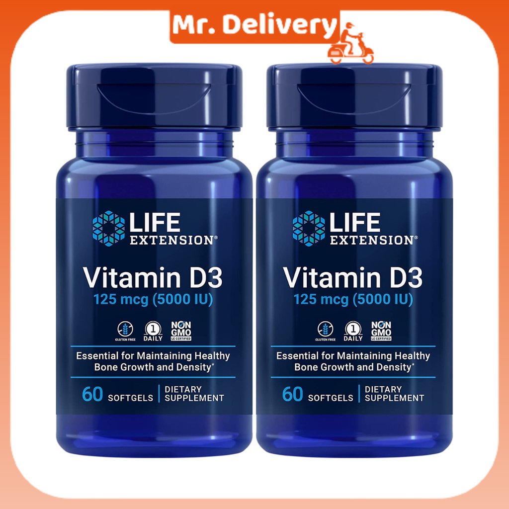 Mr Delivery | Life Extension Vitamin D3 125 mcg (5,000 IU) Vitamin D3 with Sea-Iodine. | Shopee ...
