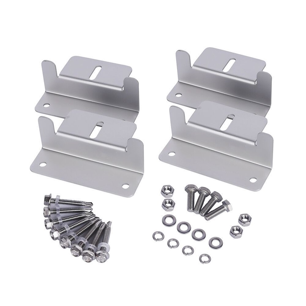4 Sets Z Style Solar Panel Mounting Bracket Z-shaped Aluminum Alloy ...