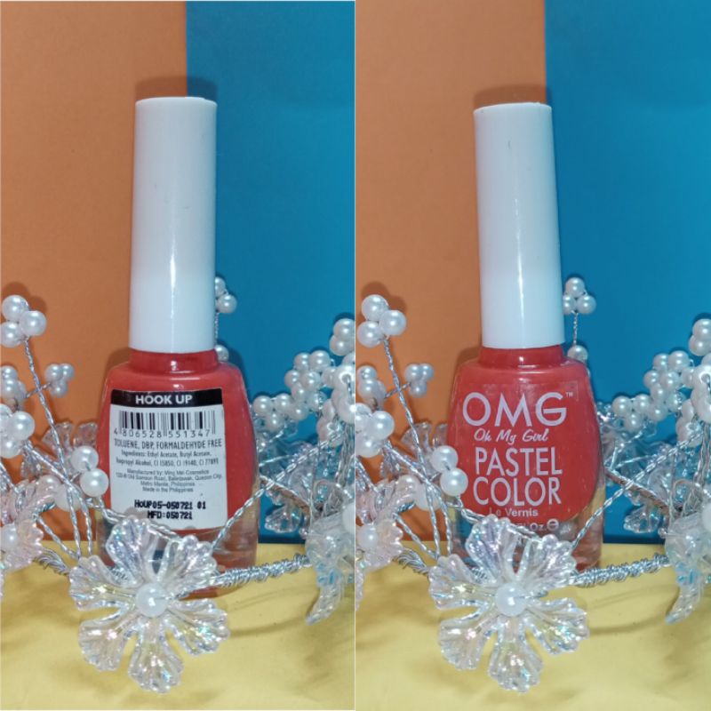 OMG Pastel Color Nail Polish 10mL / Cutics | Shopee Philippines