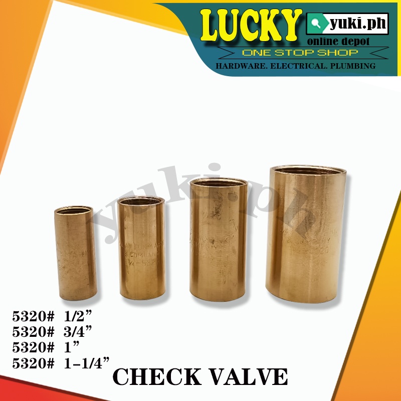 CM5320 BRASS CHECK VALVE ( 1/2" , 3/4" , 1" , 1 1/4" ) | Shopee Philippines