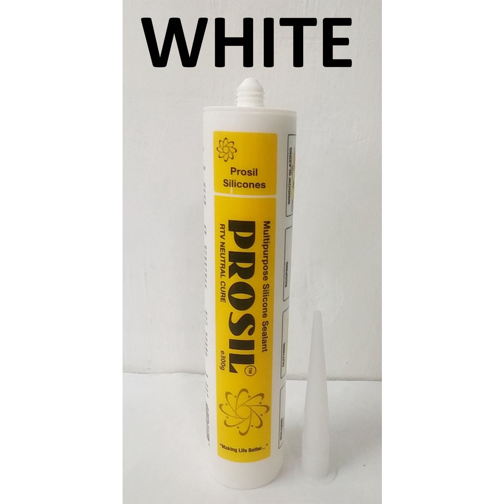 PROSIL SILICONE SEALANT MULTI PURPOSE WHITE 300GRAMS === WHITE | Shopee ...