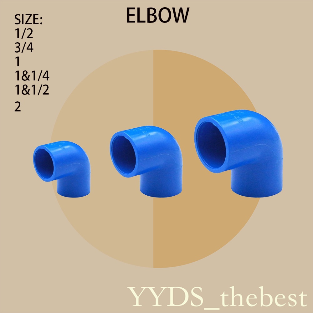 goflex blue elbow PVC water blue piping system(1/2)"(3/4")(1") | Shopee ...