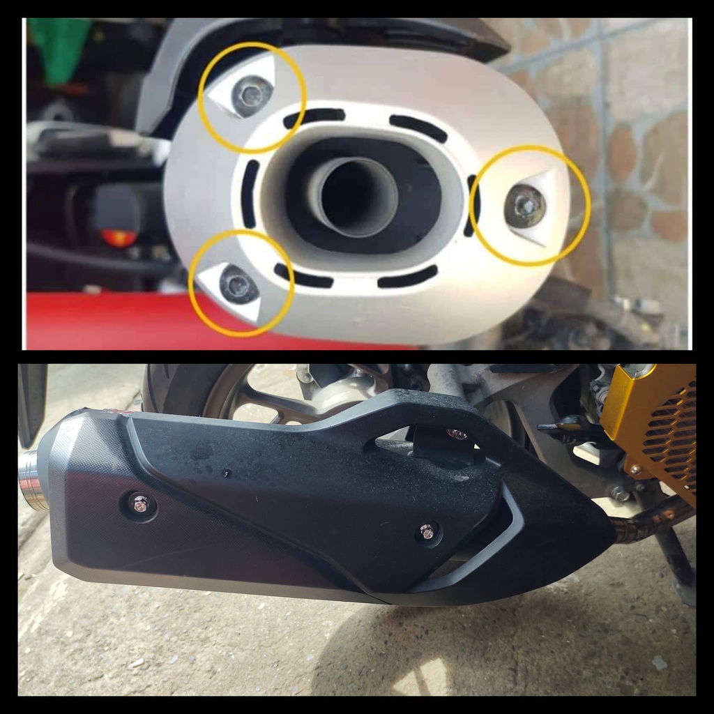 Honda click 160 heat guard bolt and muffler tip bolt set | Shopee ...