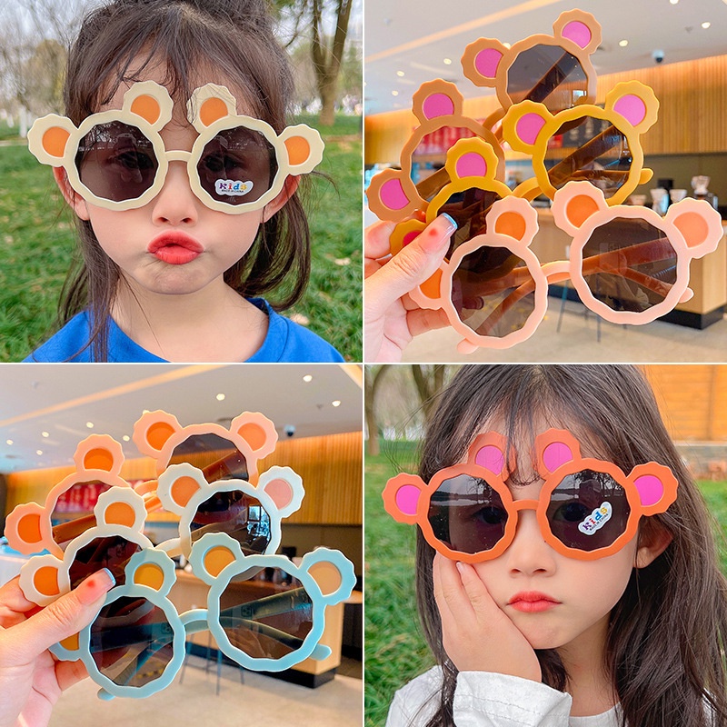 Children's Round Sunglasses Cute Cartoon Boys And Girls Mickey Mouse ...
