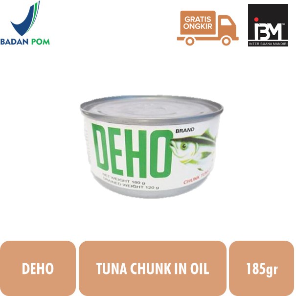 Deho Tuna Chunk in Oil / Canned Tuna Fish 180g | Shopee Philippines