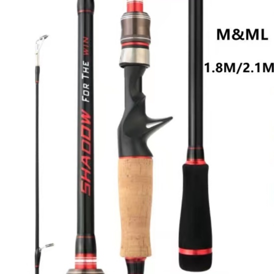 Shadow For The Win M/ML 2 Tips Fishing Rod 1.8m-2.1m Carbon Fibre ...
