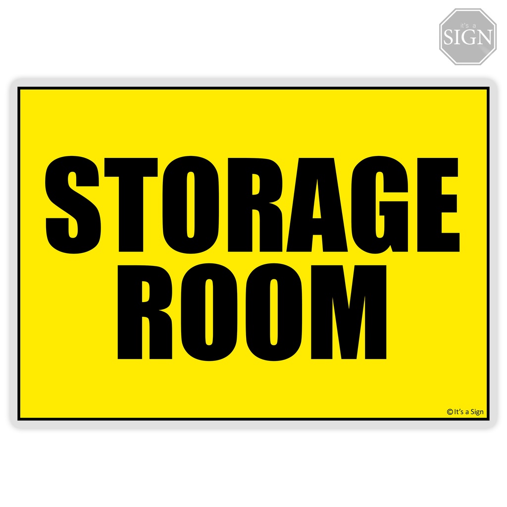 Storage Room Sign - Laminated Signage - A4 Size | Shopee Philippines