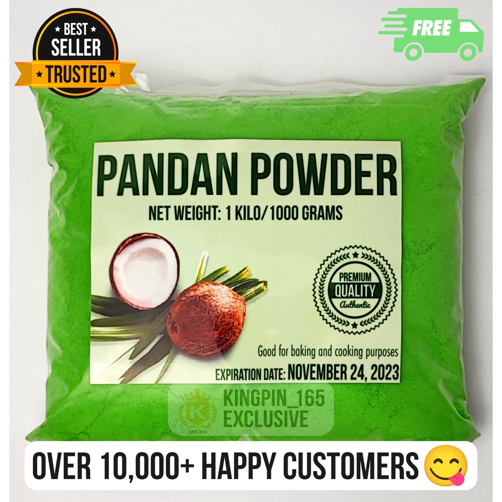 100% PURE Natural Premium Pandan Powder for Buko Pandan, Pandan Cake ...