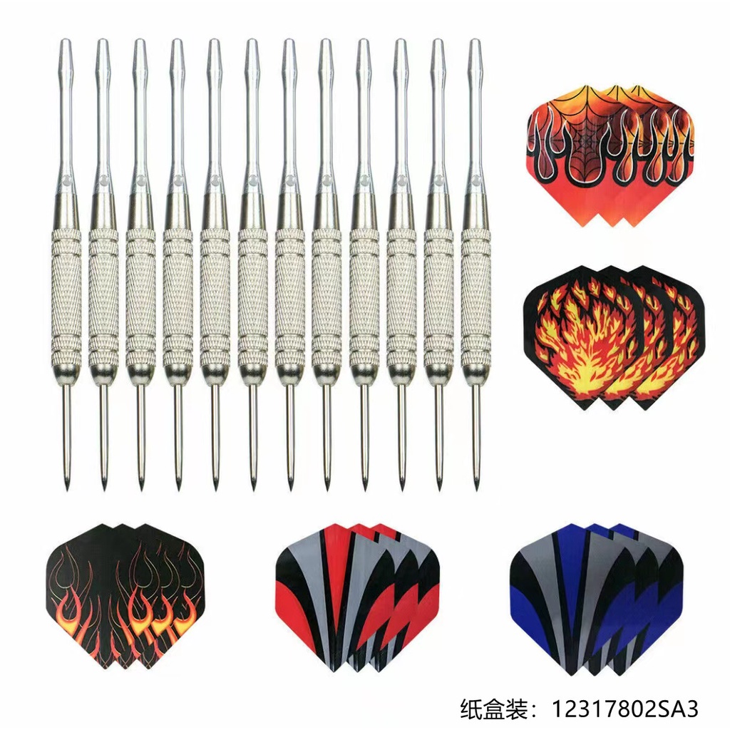 12 pcs 19 Gram Steel Tip Dart Pin Professional Brass Darts | Shopee ...