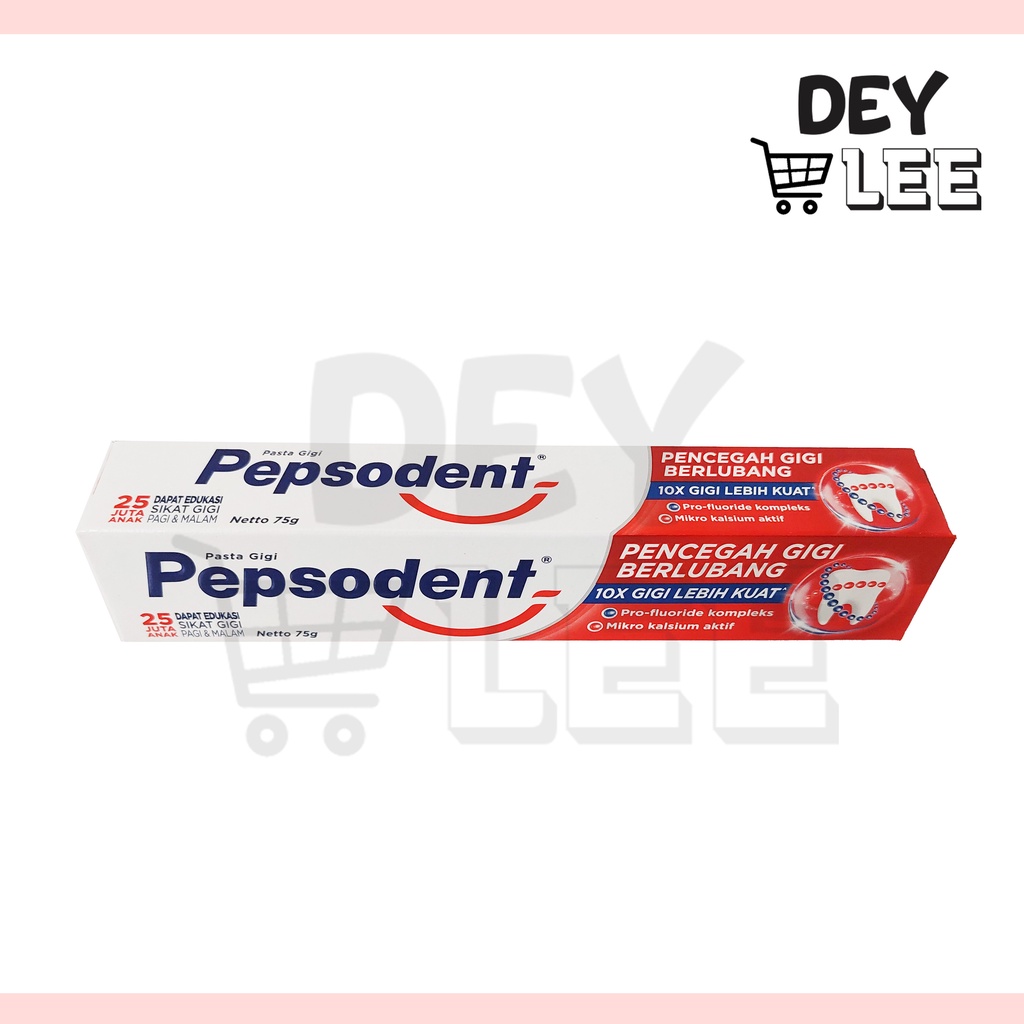PEPSODENT Toothpaste 75 gr Toothpaste to Prevent Cavities | Shopee ...