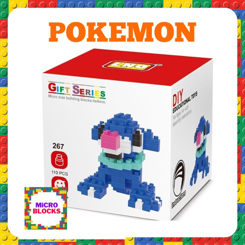 Pokemon Micro Blocks - Popplio - Pokemon Collection - Gift Series ...