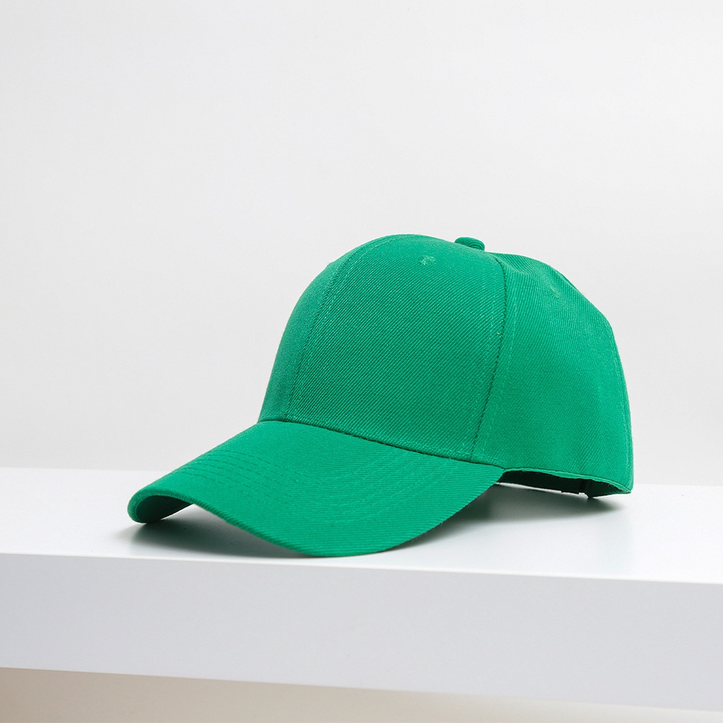 18 Color Plain Caps Unisex Adjustable Solid Color Baseball Cap | Shopee ...
