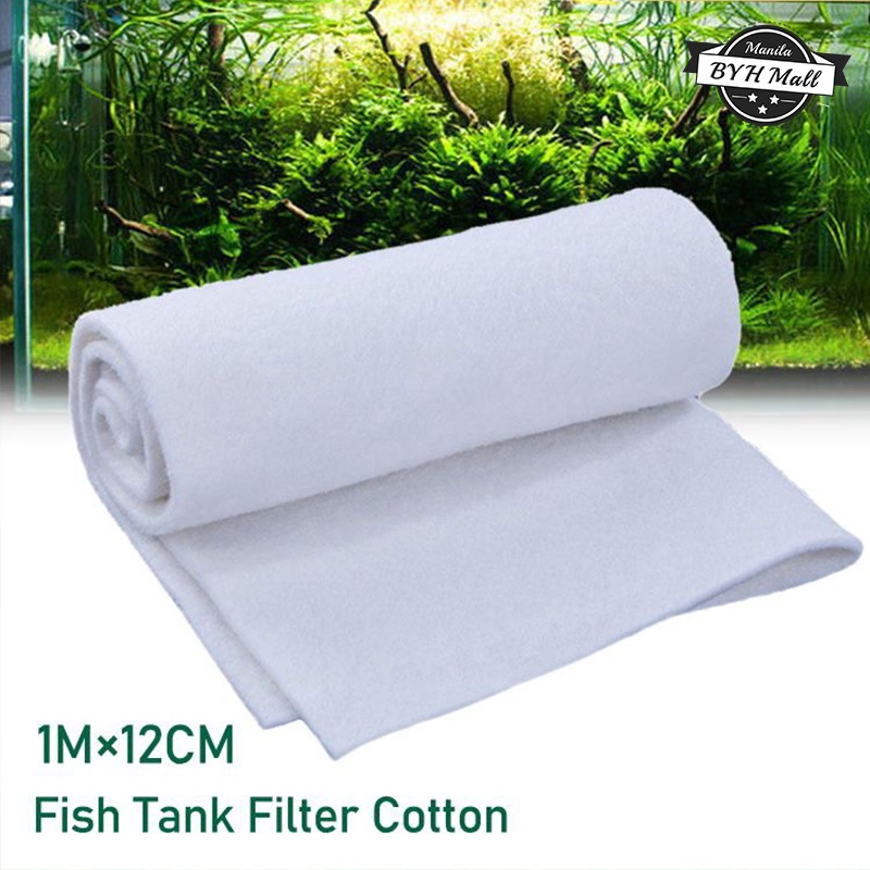12cmx 1m Aquarium Filter Cotton Fish Tank Filter Material Media High ...