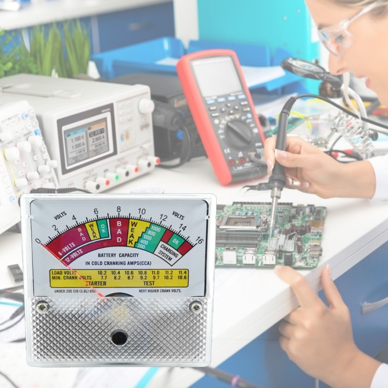 PCF* Capacity Indicator Meter 6V 12V 16V Universal Capacity Meter ...