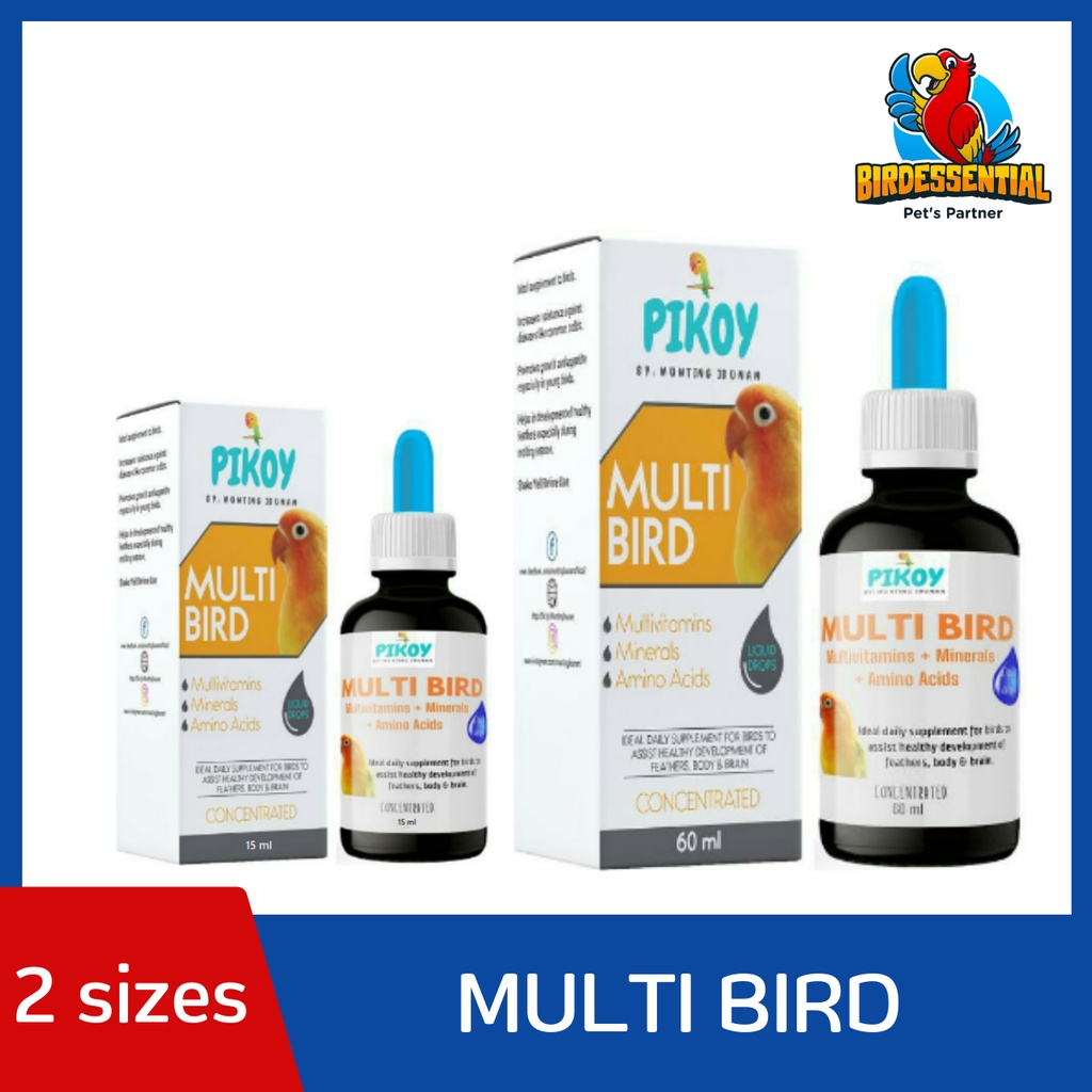 PIKOY MULTI BIRD Liquid Multivitamin & Mineral Drops With Essential ...