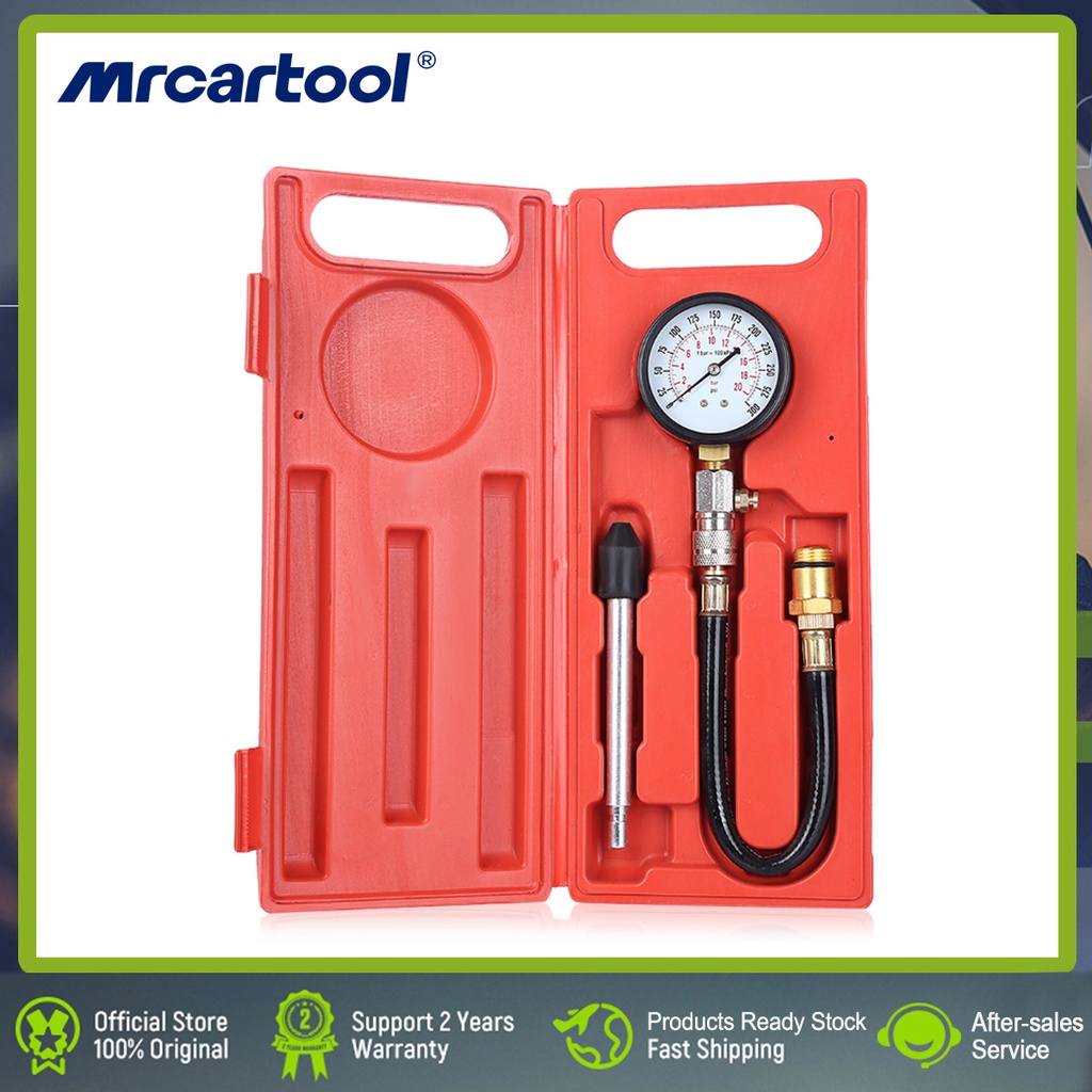 MRCARTOOL G324 0-300PSI Compression Engine Cylinder Tester Gasoline ...