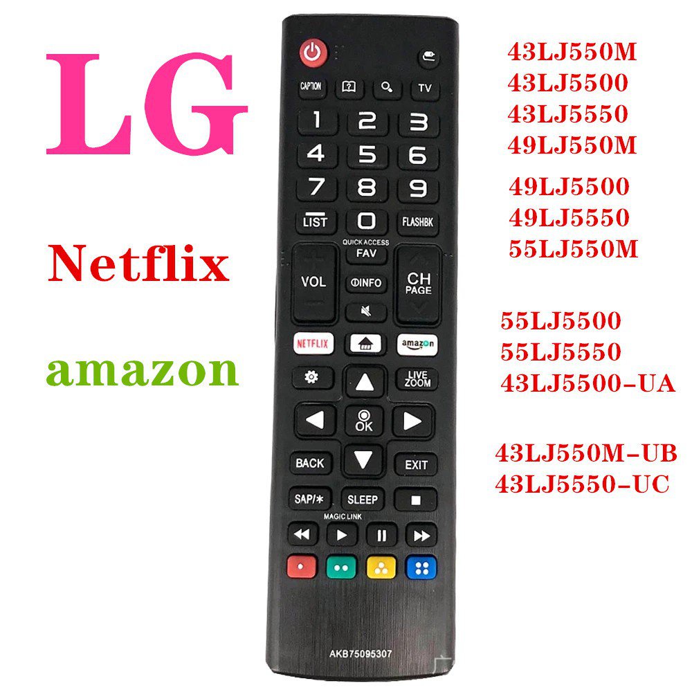 LG AKB48 75095307 remote control replacement for TV LG 43lj550m ...