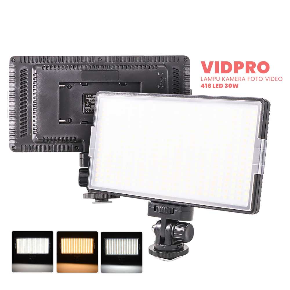 Vidpro 416 LED 30W Photo Video Camera Light - LED-416 | Shopee Philippines