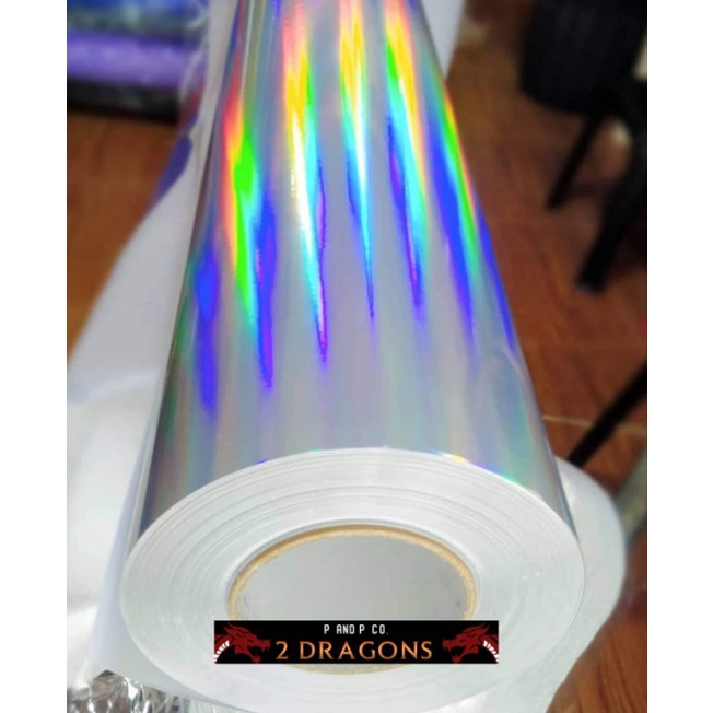12.5in x 3ft CUT Holographic Vinyl Sticker | Shopee Philippines