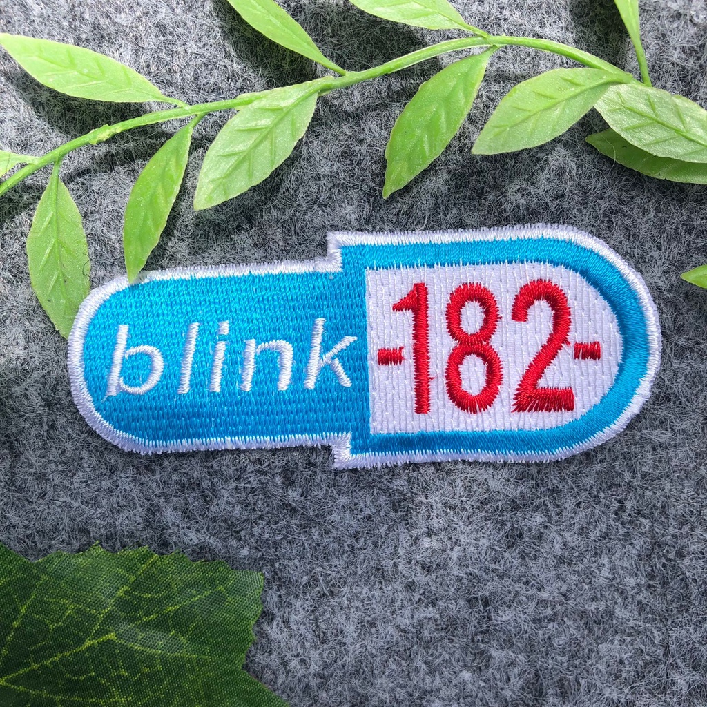Blink Band Logo Patch 182 Blink Pills Tom Delonge Mark Hoppus Matt ...